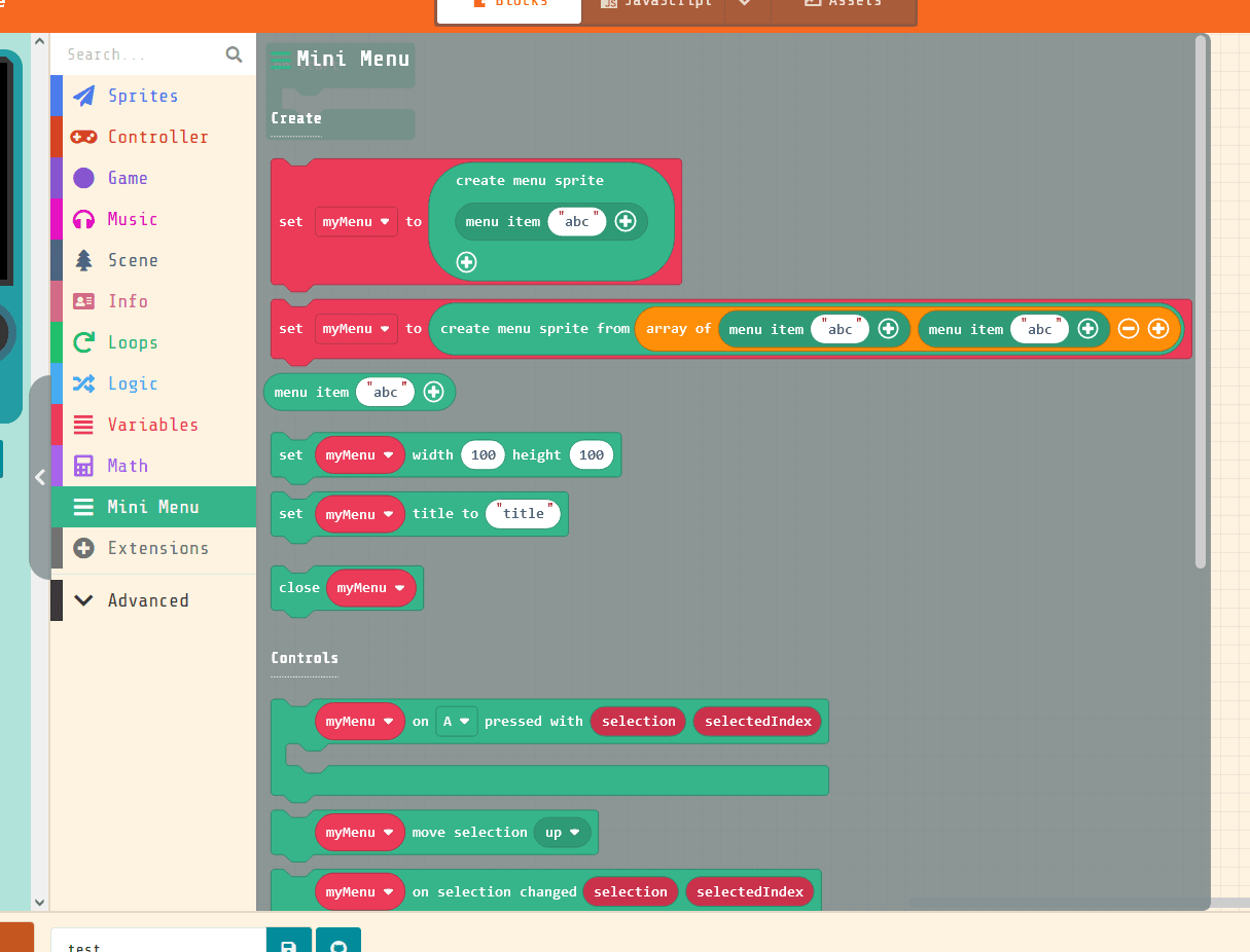Adding extensions | Awesome Arcade